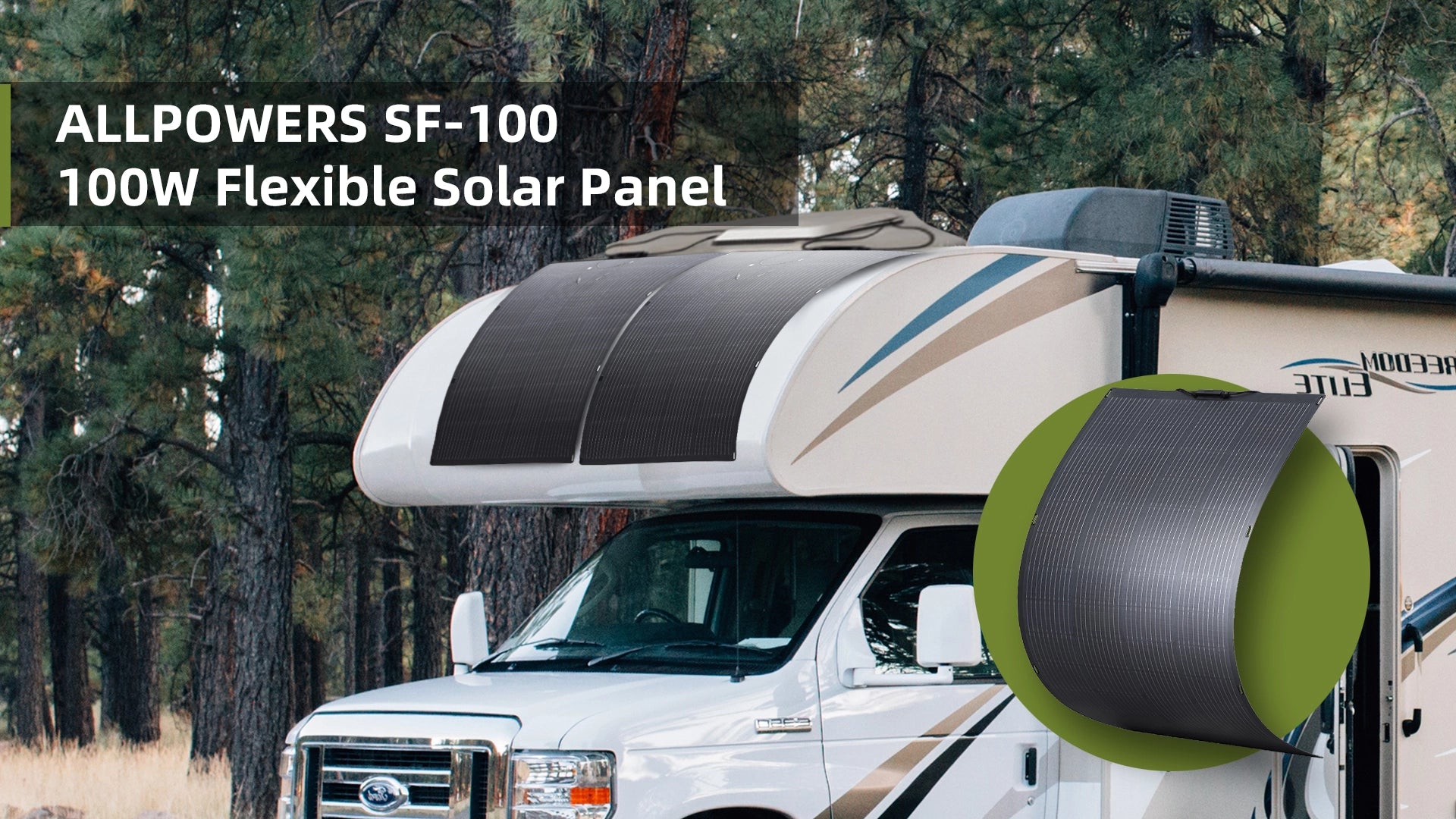 ALLPOWERS 100W Flexible Monocrystalline Solar Panel SF100 – ALLPOWERS UK